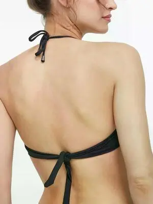 TRUSSARDI Logo Print Bandeau Bikini