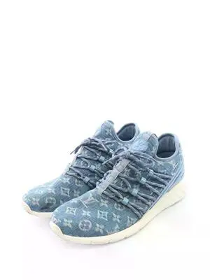 LOUIS VUITTON 2000s Fastlane Monogram Sneakers - Blue