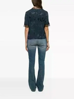 Zadig&Voltaire Lace-trim Jacquard Top