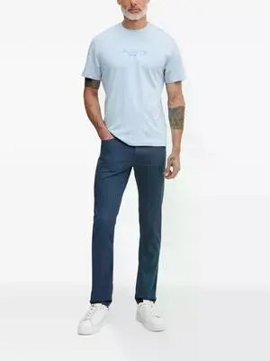TRUSSARDI Logo-patch Straight-leg Trousers