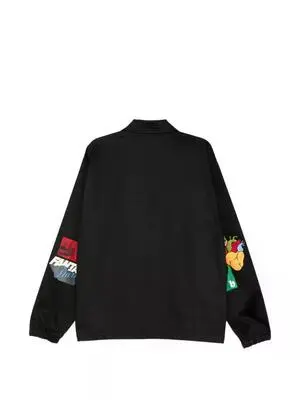 Undercover Logo Patched Press-stud Coach Jacket - Black