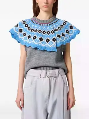 MSGM Ruffled-detail Tank Top