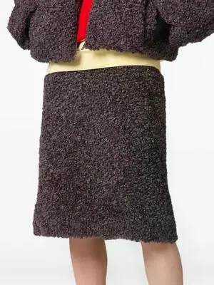 MSGM Bouclé-effect Midi Skirt
