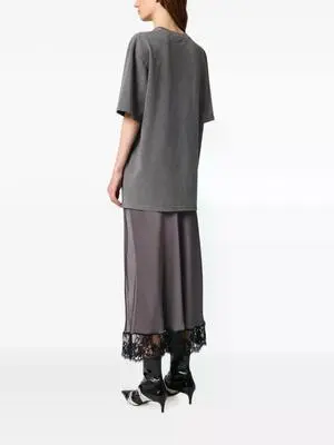 MSGM Lace-trim Wrap Midi Skirt