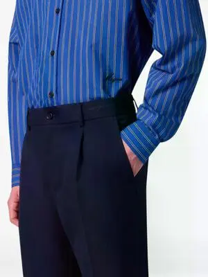 MSGM Pleated-detail Tailored Trousers