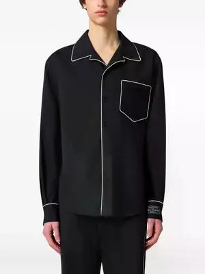 MSGM Piped-trim Chest-pocket Shirt