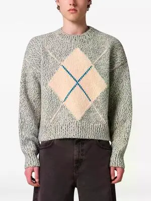 MSGM Argyle-pattern Sweater