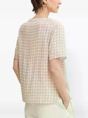 TRUSSARDI Geometric Print Short Sleeve T-shirt