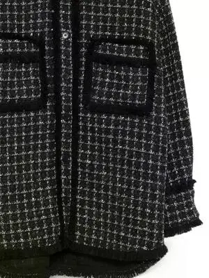 MSGM Bouclé Frayed-edge Shirt