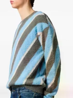 MSGM Diagonal-stripe Sweater