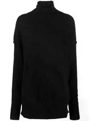 UMA WANG Roll-neck Knitted Jumper - Black