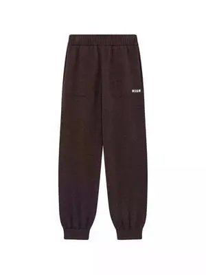 MSGM Logo-print Track Pants - Brown