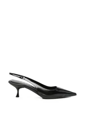 Prada Pointed-toe Slingback Pumps - Black