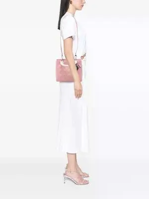 Dior 2007 Medium Lambskin Cannage Lady Satchel - Pink