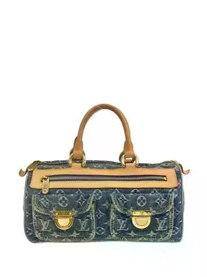 LOUIS VUITTON 2005 Monogram Neo Speedy Handbag Blue