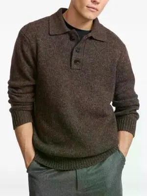 YVES SALOMON Long-sleeve Polo Shirt