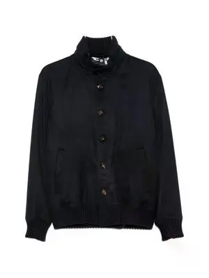 KIRED Button-up Cashmere Jacket - Blue