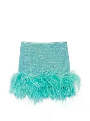 Oseree Lumiere Plumage Mini Skirt - Blue