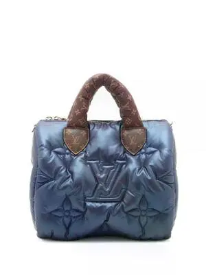 LOUIS VUITTON 2021-2026 Monogram Pillow Speedy Bandouliere 25 Satchel - Blue