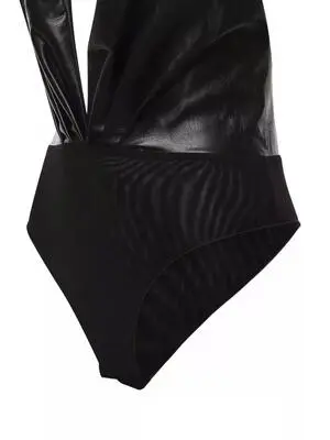 Andamane Halterneck Plunging Bodysuit