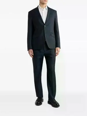 Etro Single-breasted Wool Jacquard Jacket With Arnica Motif
