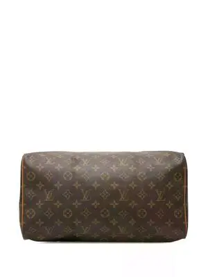 LOUIS VUITTON 1997 Monogram Speedy 35 Boston Bag - Brown