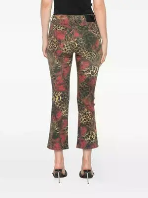 R13 Kick Leopard-print Jeans