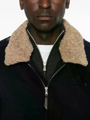 Brunello Cucinelli Shearling-collar Bomber Jacket