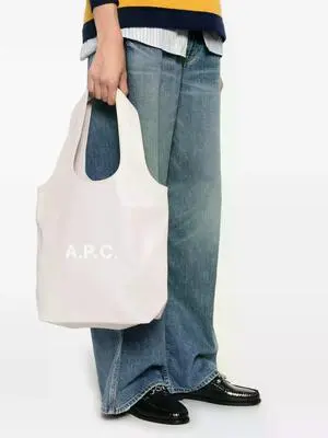 A.p.c. Logo Print Tote Bag