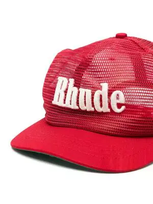 Rhude Logo Embroidered Mesh Cap