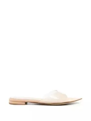 GIANVITO ROSSI Open-toe Flat Sandals - Neutrals