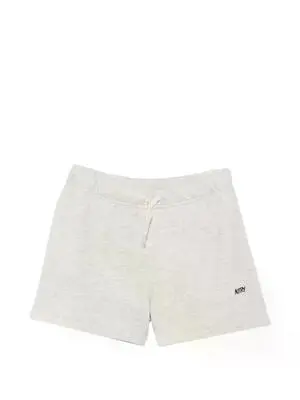 AUTRY Logo-embroidered Drawstring Shorts - Grey