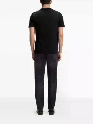 BOSS Slim-fit Contrast-trim T-shirt