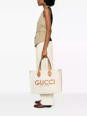 Gucci Large -print Tote Bag