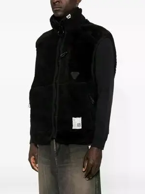 Mihara Yasuhiro Faux Shearling High Neck Gilet