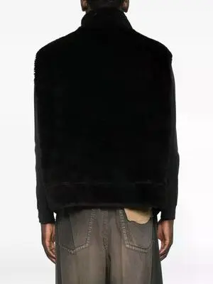 Mihara Yasuhiro Faux Shearling High Neck Gilet
