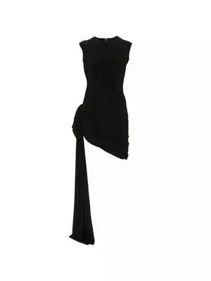 Norma Kamali Draped Mini Dress - Black