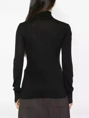 Ermanno Scervino Lace Panel Turtleneck Sweater