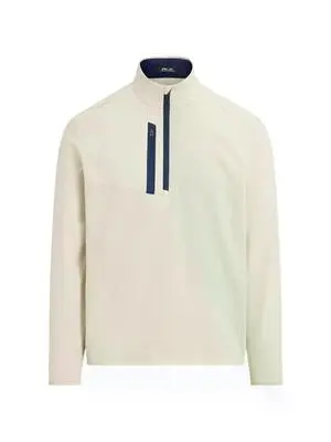 Rlx Ralph Lauren Quarter-zip Jersey Sweatshirt - Neutrals