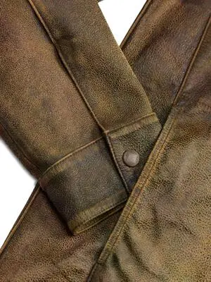 Ralph Lauren Patch-pocket Leather Shirt