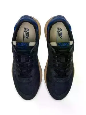 AUTRY Reelwind Low Sneakers In Space And Lapis Nylon And Suede