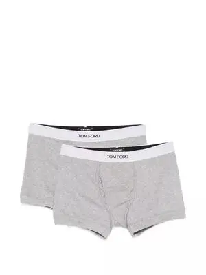 TOM FORD Logo-waistband Boxer - Grey