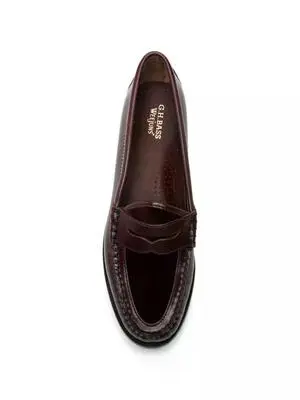 G.H.BASS Weejun Penny-slot Loafers - Red