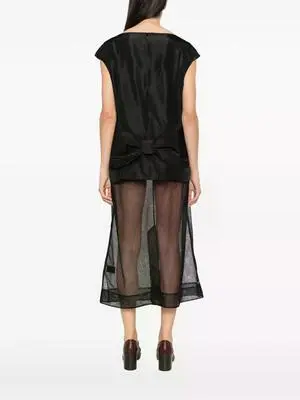 Simone Rocha Bow-detail Peplum Top