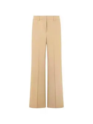 SLOWEAR Pressed-crease Wide-leg Trousers - Neutrals