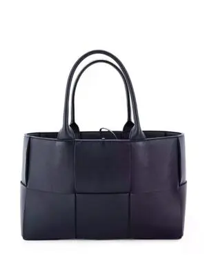 Bottega Veneta Arco Maxi Intrecciato Leather Small Tote Bag - Blue