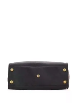 LOUIS VUITTON On My Side Leather With Monogram Canvas Mm Tote Bag - Black