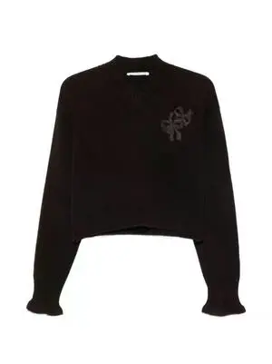 Cecilie Bahnsen Drusilla Bow Appliqué Knit