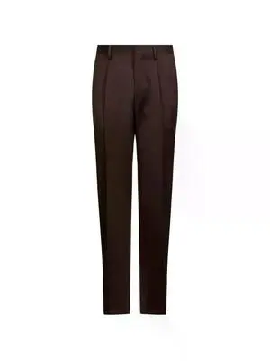 LARDINI Double-breasted Peaked-lapel Suit - Brown