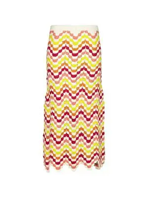 Escvdo Abanico Crochet Safi Skirt